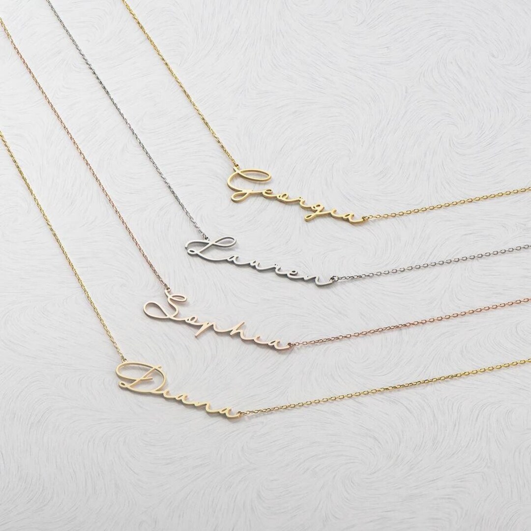 Personalized Necklace, Custom Necklace, Silver Necklace, Personalized ...