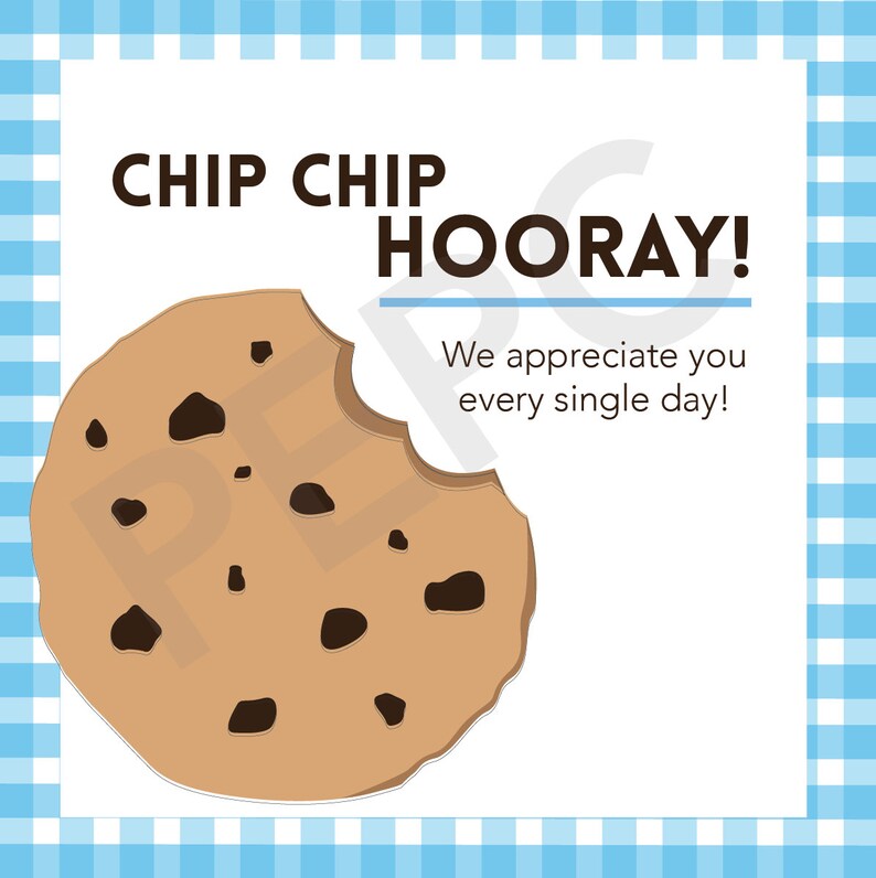 Teacher Appreciation - Chip Chip Hooray! Tag - Etsy