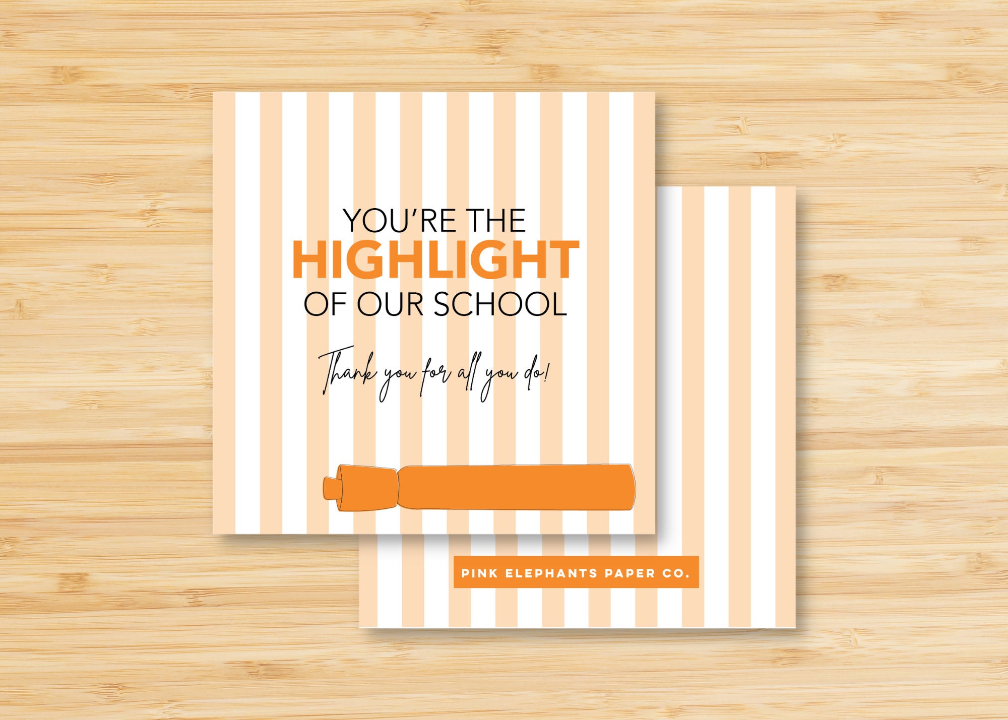 Teacher Appreciation You're the Highlight of Our School Gift Tag - Etsy