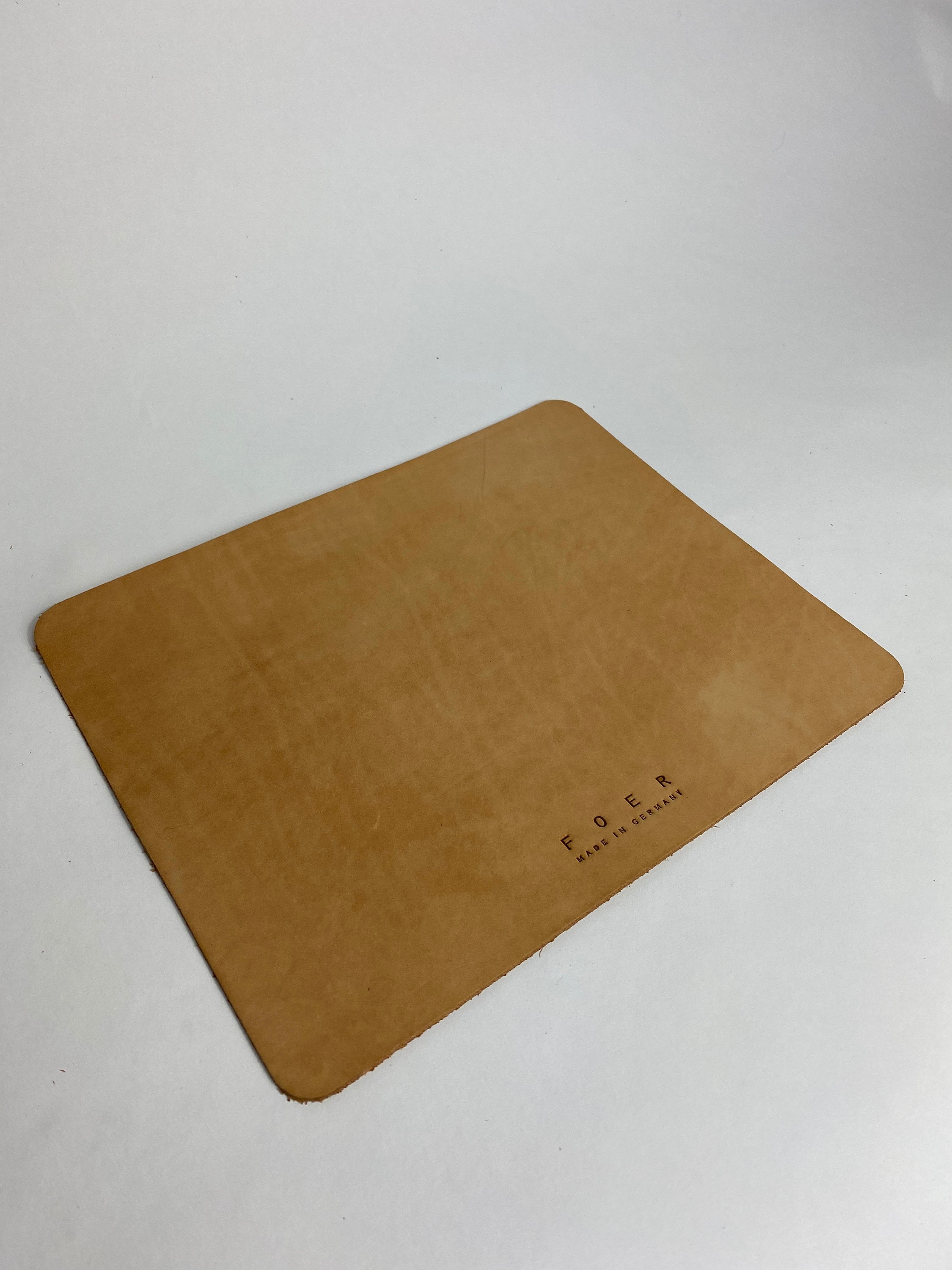 Braunes Mauspad. Brown Mouse Pad. Maus Unterlage Leder. Mauspad aus ...