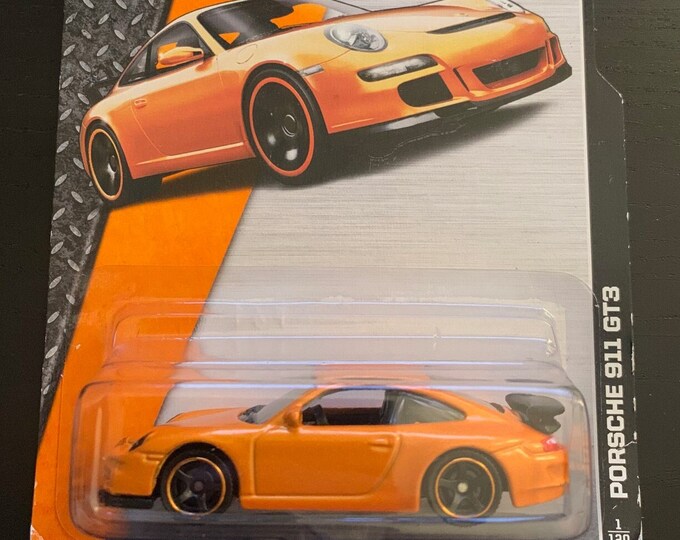 Matchbox Porsche 911 Gt3-orange With Black Wheels-long Card-hard to ...