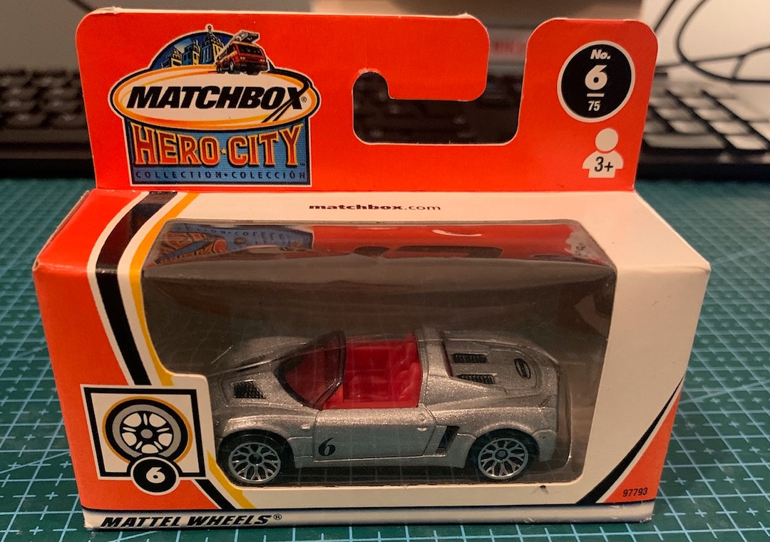 Matchbox Opel Speedster-silver With Red Interior-2002 Hero City Boxed ...