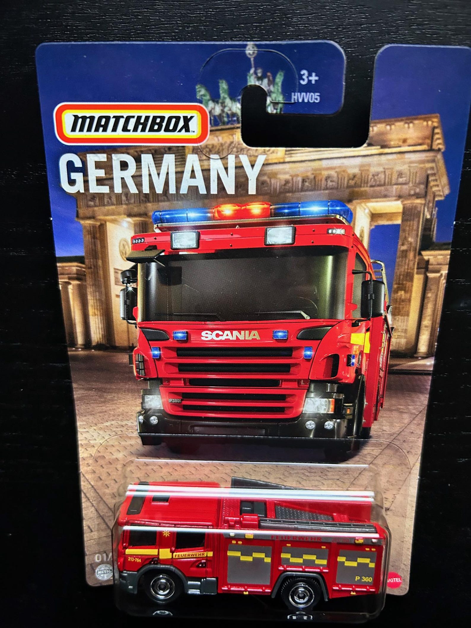 Matchbox Scania P360- Fire Engine-red-long Card -hard to Find Collector ...