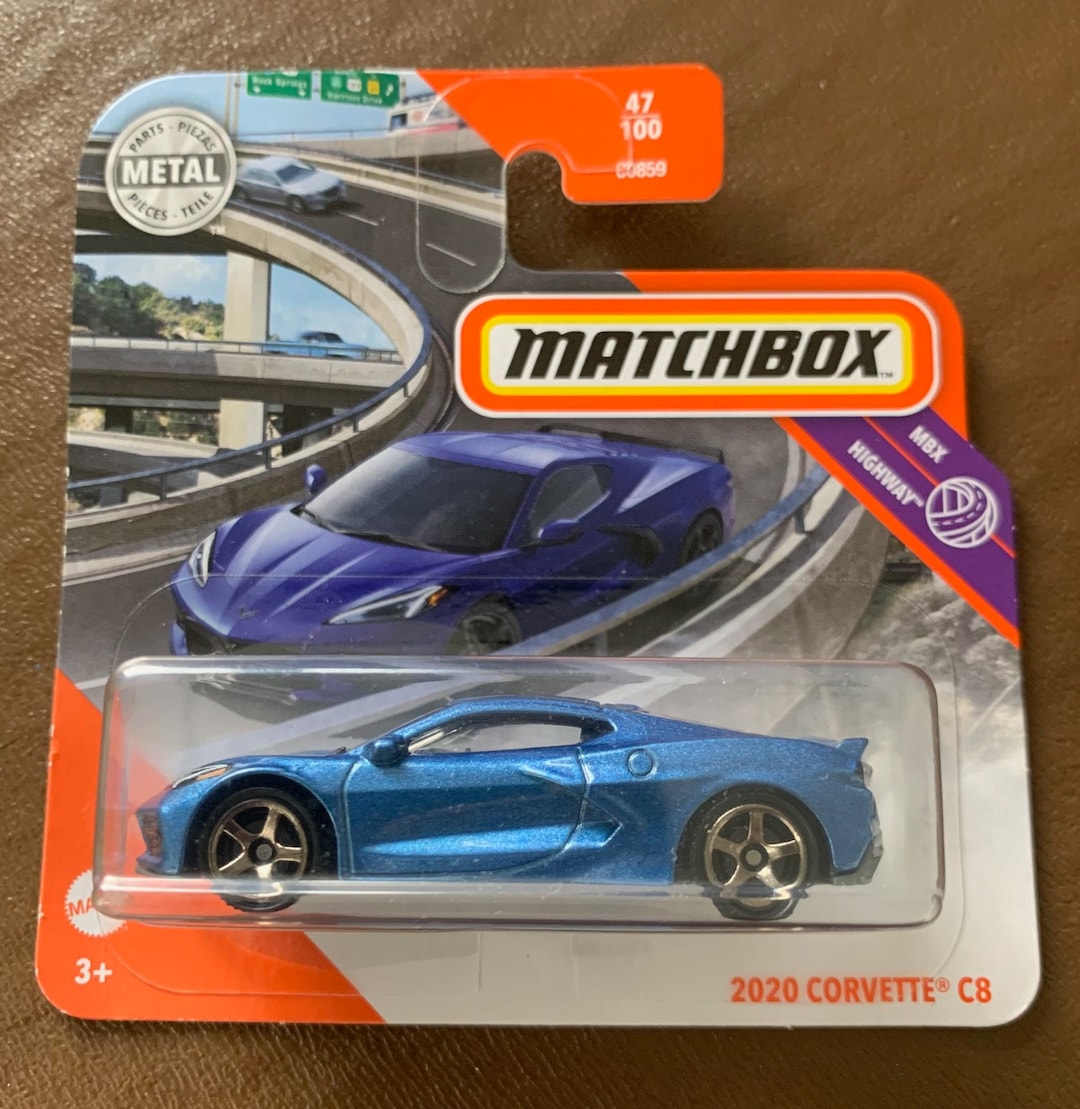 Matchbox 2020 Corvette C8-blue-short Card-mbx Highway-hard to Find ...