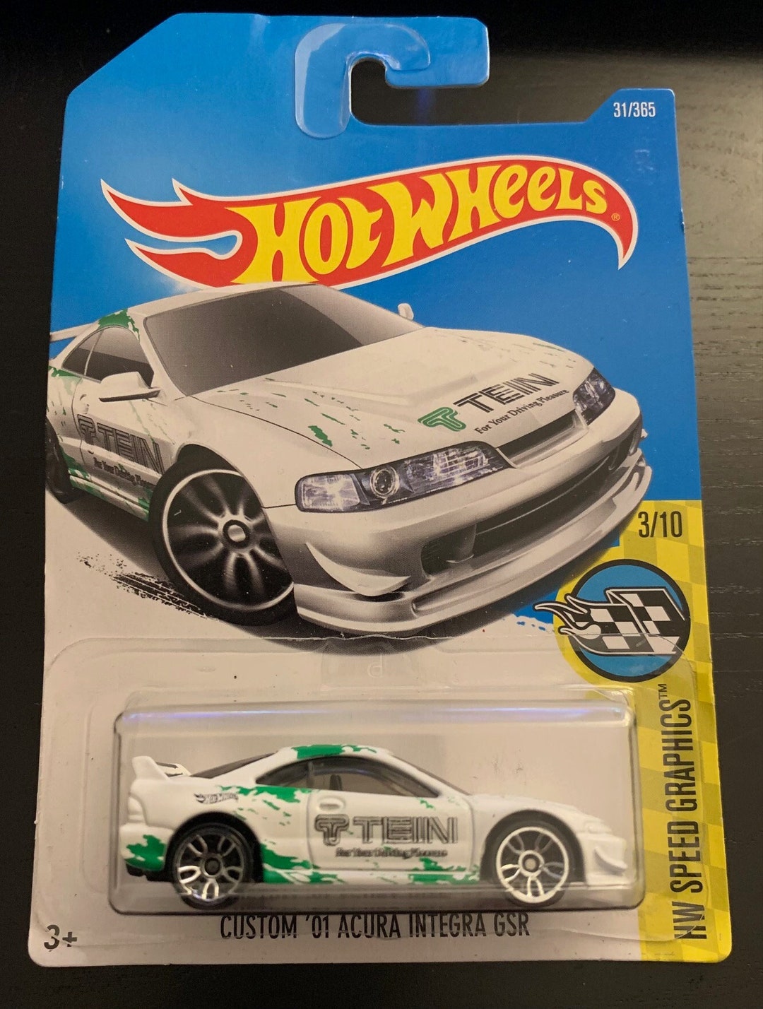 Hot Wheels Custom 2001 Acura Integra Gsr-white Long Card-hard to Find ...
