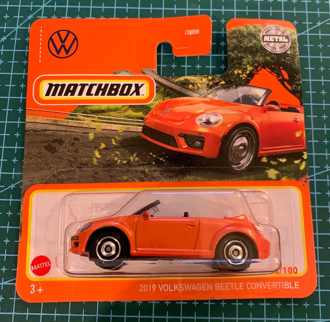 Matchbox 2019 VW Volkswagen Beetle Convertible-orange With Black ...