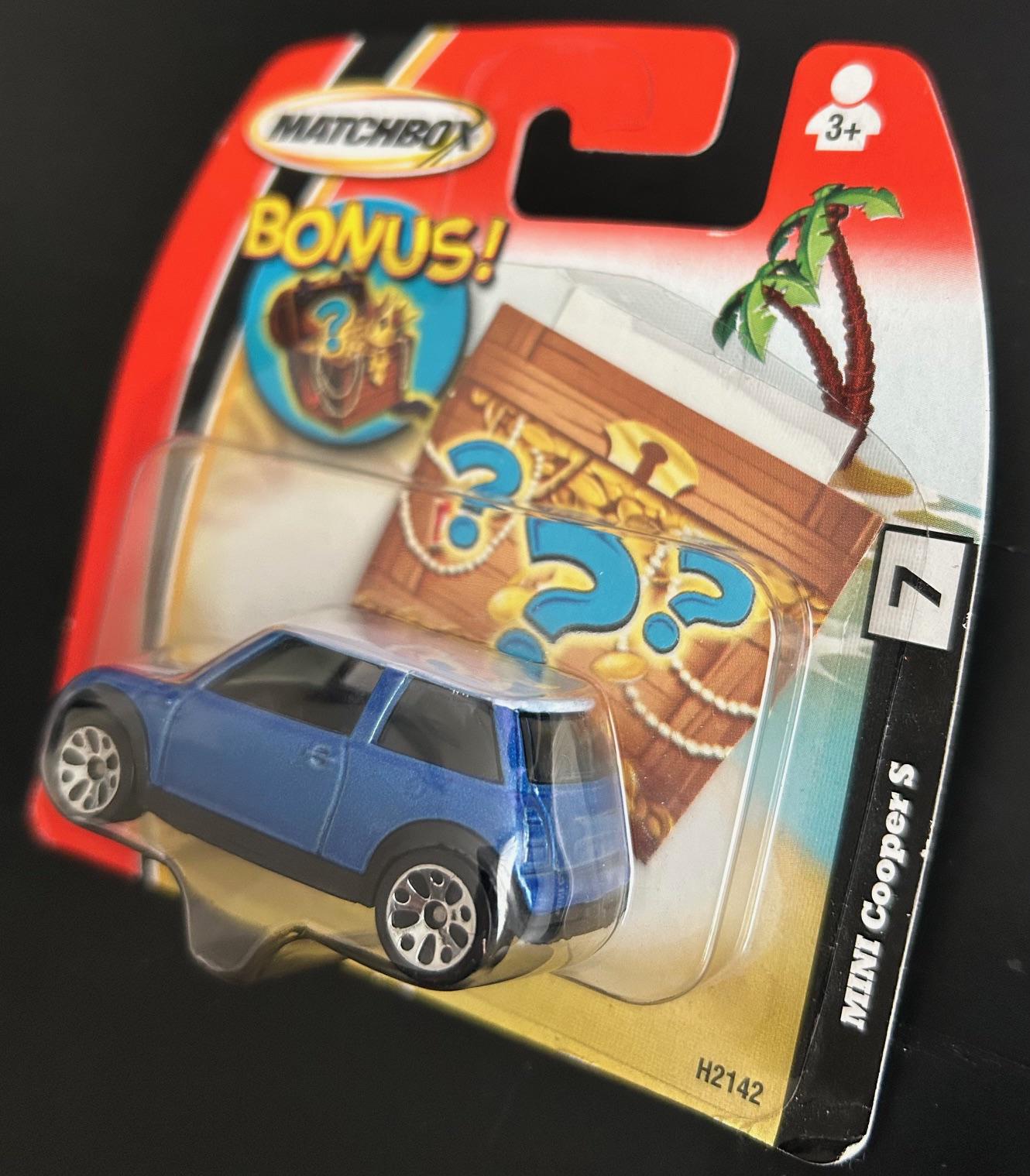 Matchbox Mini Cooper S-blue With White Roof-2004 -treasure Bonus-short ...