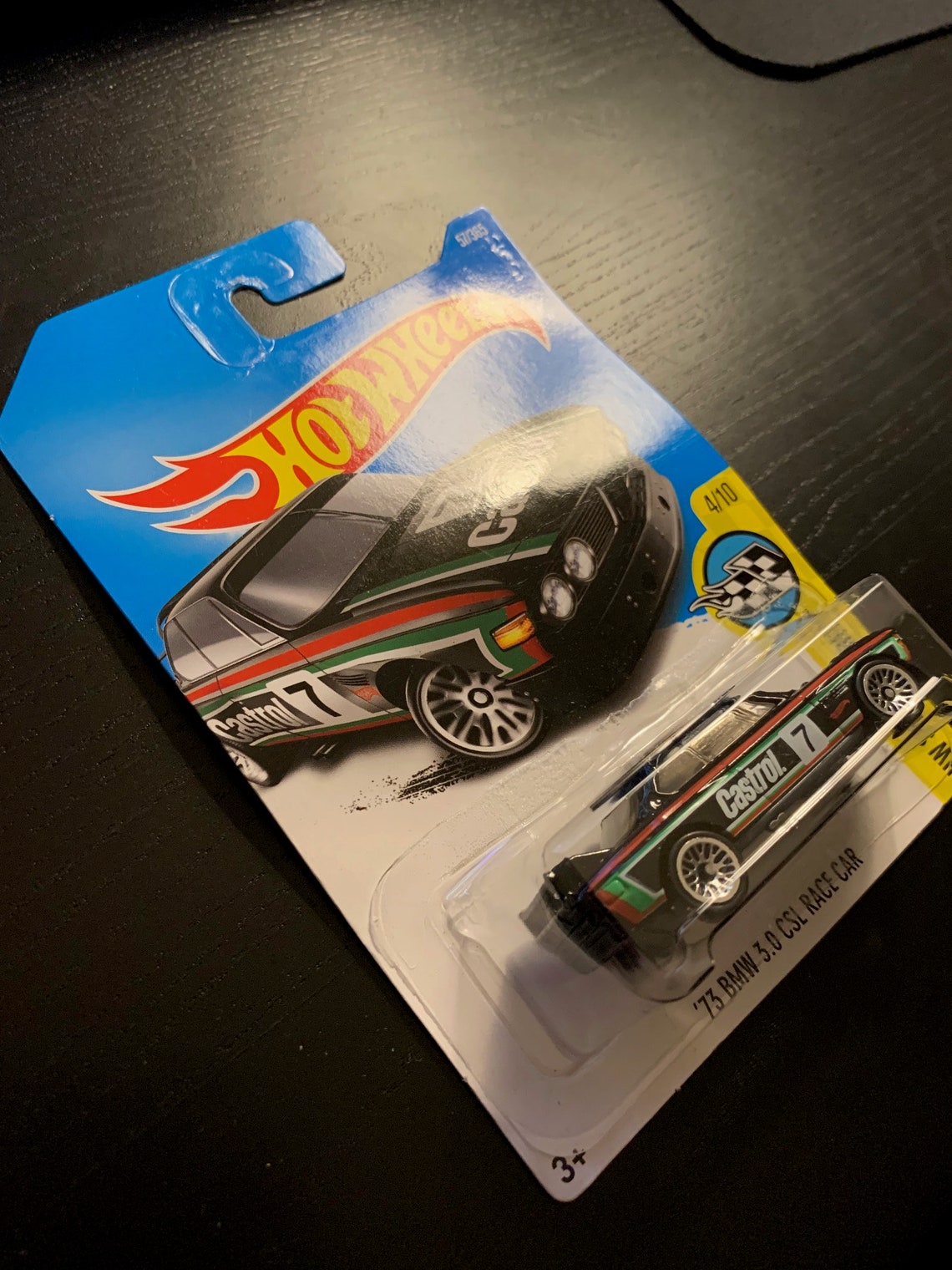 Hot Wheels 1973 BMW 3.0 CSL Race Car-black With Green and Red Stripes ...