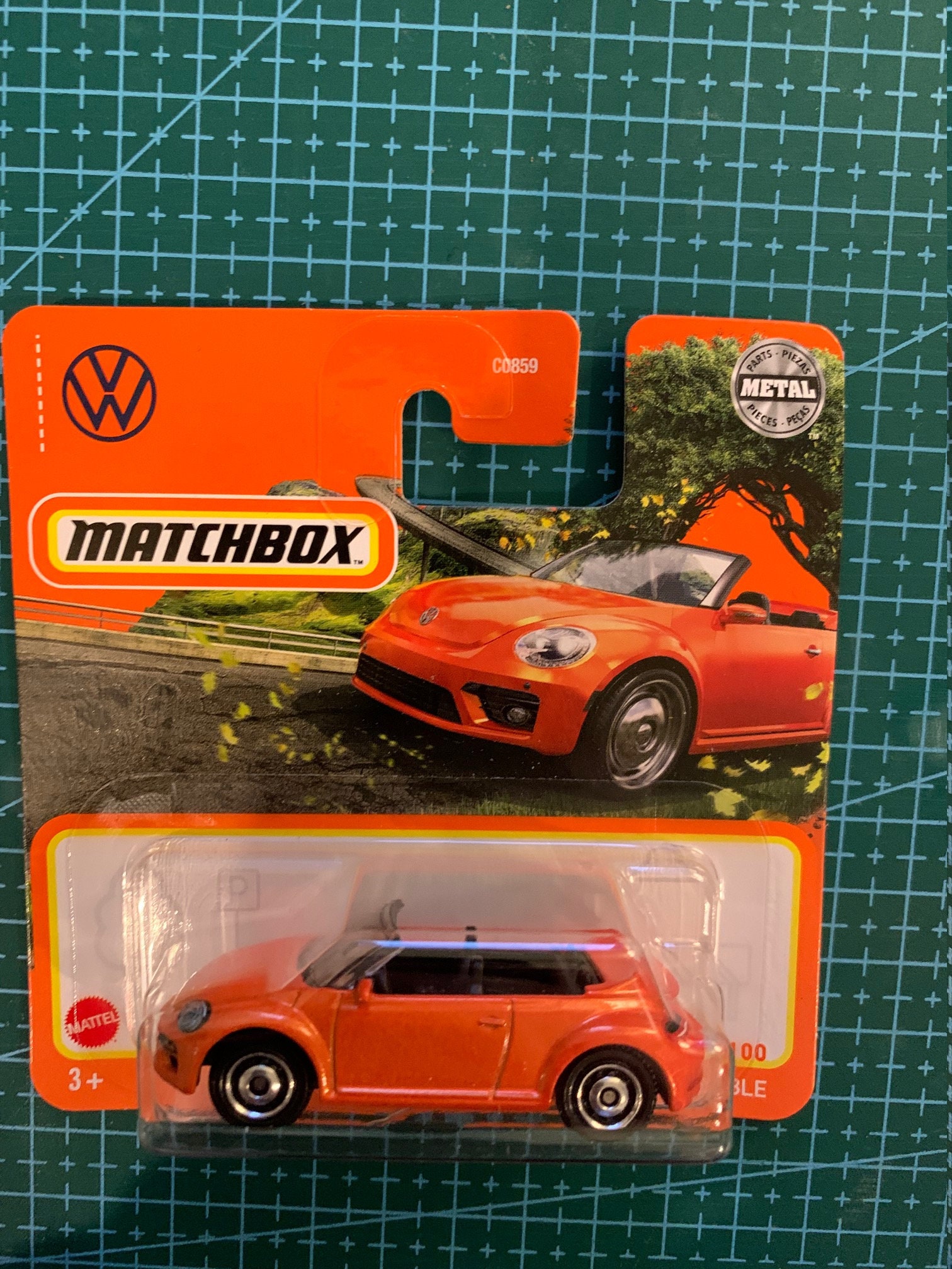 Matchbox 2019 VW Volkswagen Beetle Convertible-orange With Black ...