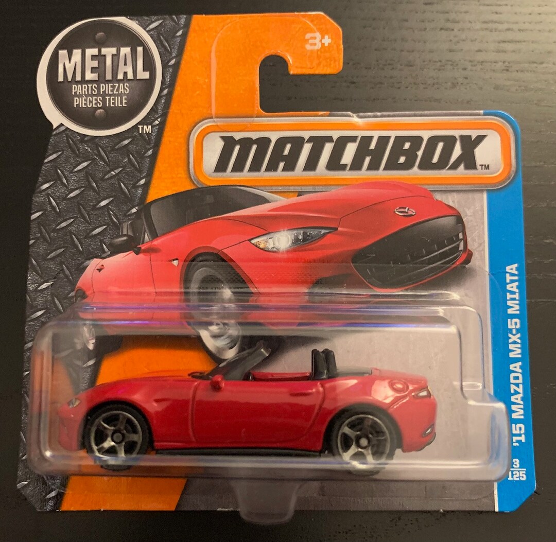 Matchbox Mazda 2015 MX-5 Miata-red With Black Interior-short Card -hard ...