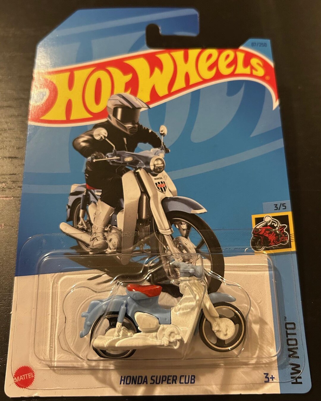 Hot Wheels Honda Super Cub- Blue/white-long Card-hard to Find Collector ...