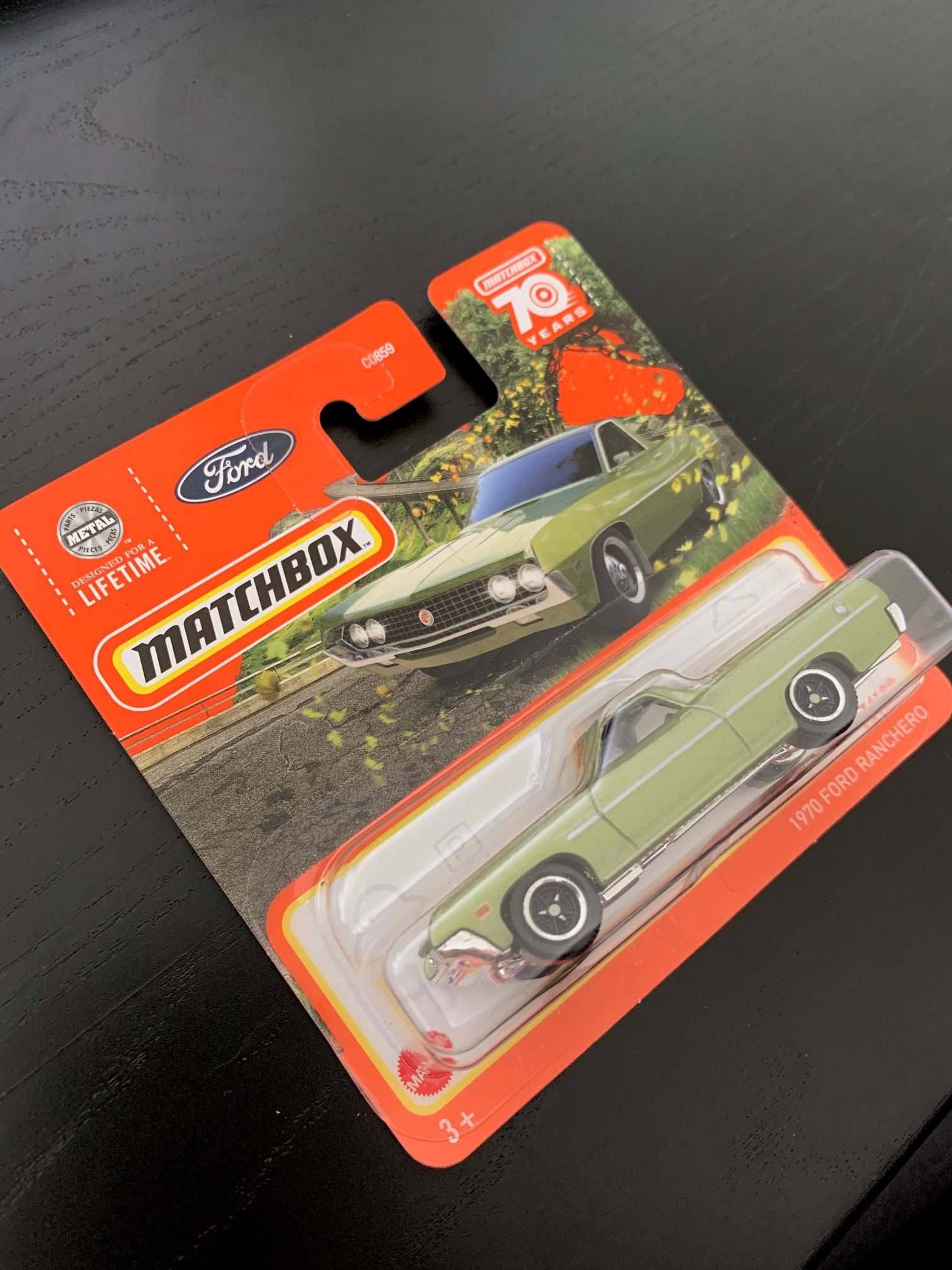 Matchbox 1970 Ford Ranchero-green With Black Interior-short Card -hard ...