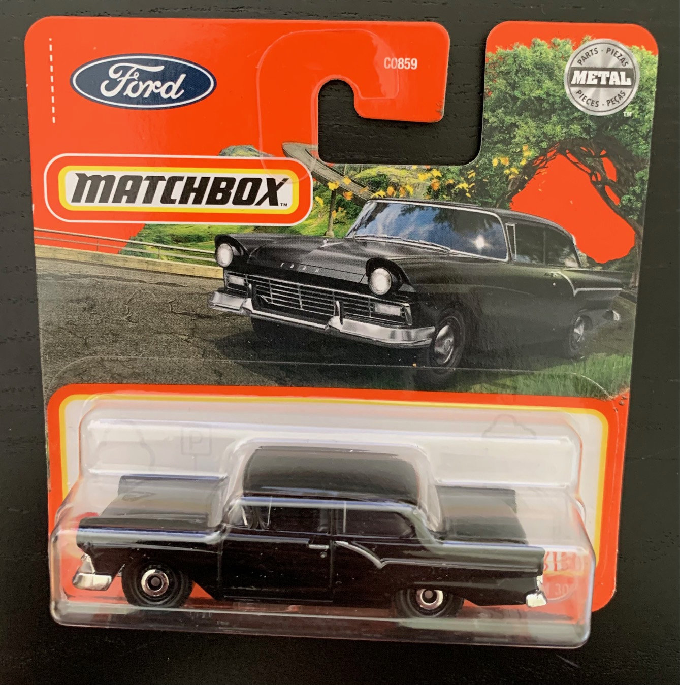 Matchbox 1957 Ford Custom 300 Coupe- Black With Black Interior-short ...