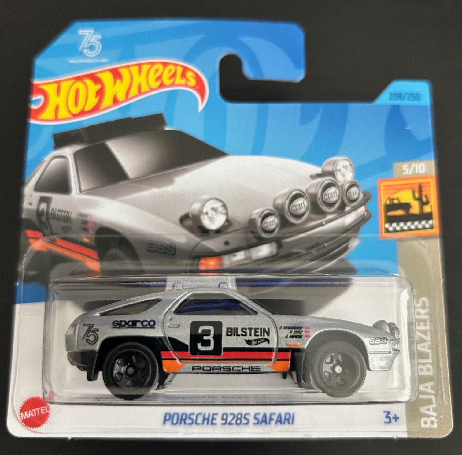 Hot Wheels Porsche 928S Safari-silver With Black Wheels-short Card ...