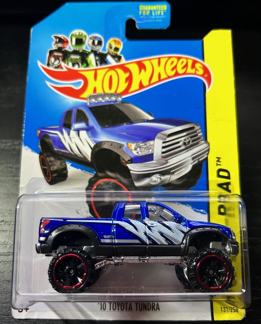 Hot Wheels 2010 Toyota Tundra-blue With Black Trim -long Card -hard to ...