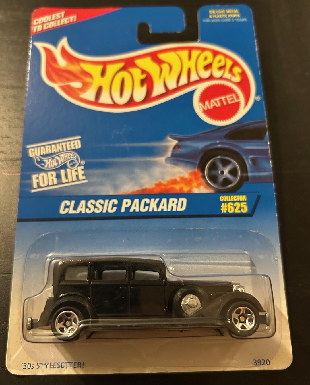 Hot Wheels Classic 1930s Packard-black With Black Interior-1996 Long ...