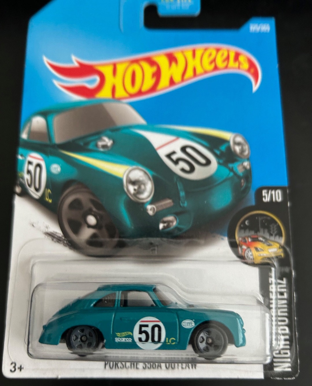 Hot Wheels Porsche 356A Outlaw-green/turquoise With Black Interior-long ...
