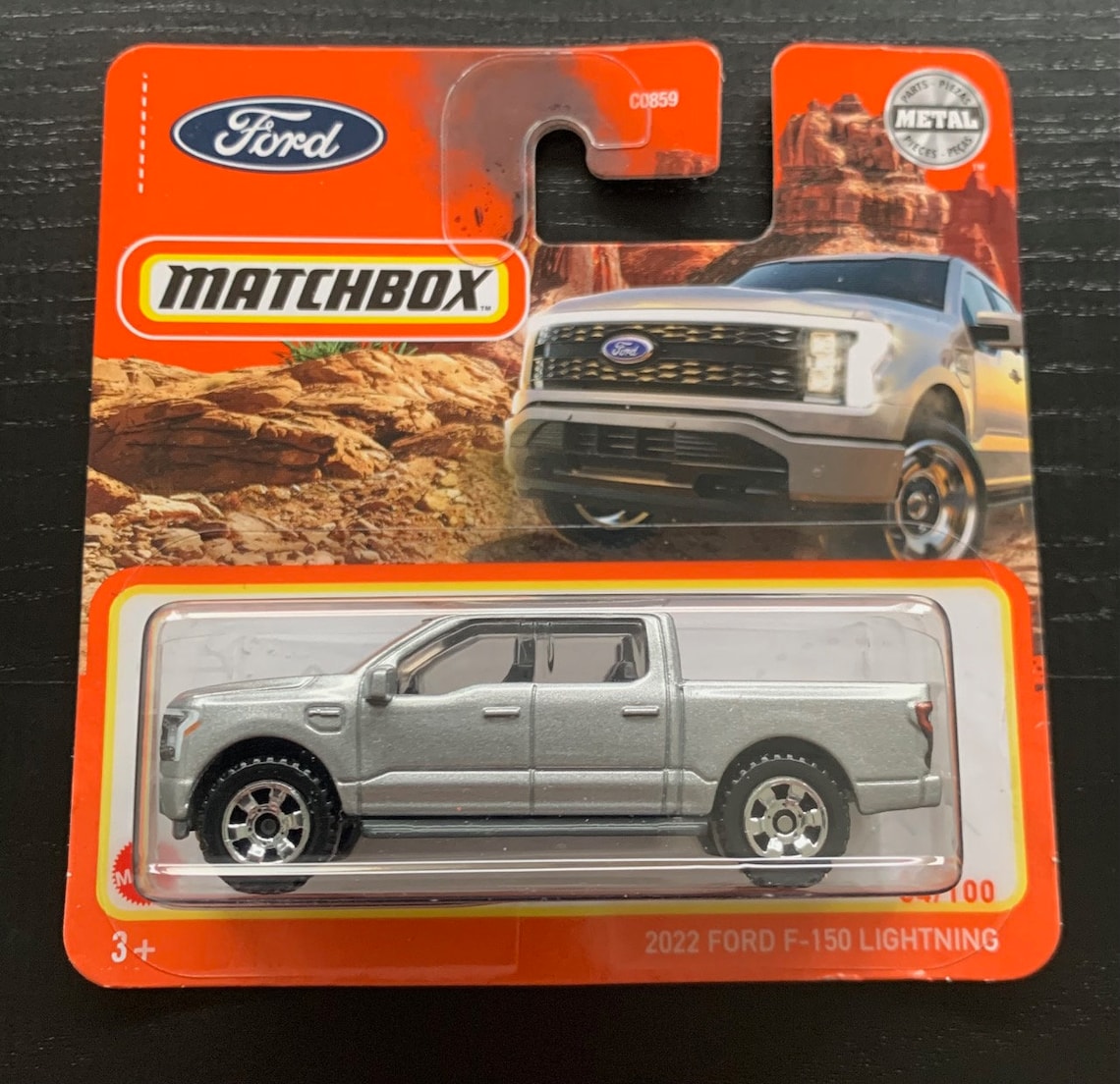 Matchbox 2022 Ford F-150 Lightning- Silver With Black Interior-short ...