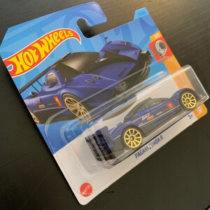 Hot Wheels Pagani Zonda R-blue With Gold Wheels-short Card-hw Turbo ...