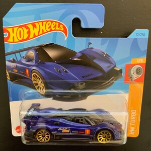 Hot Wheels Pagani Zonda R-blue With Gold Wheels-short Card-hw Turbo ...