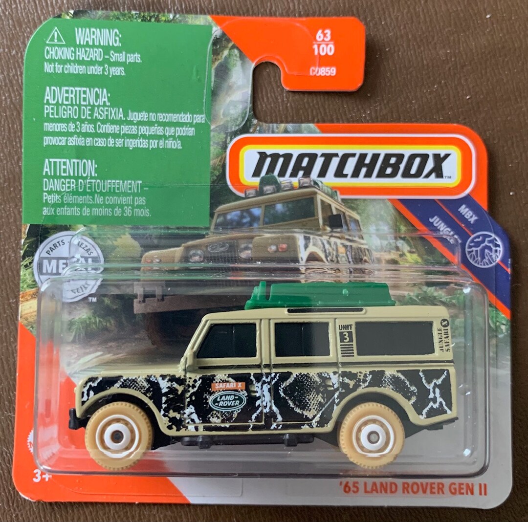 Matchbox 1965 Land Rover Gen Ii-short Card- MBX Jungle-cream Camo ...