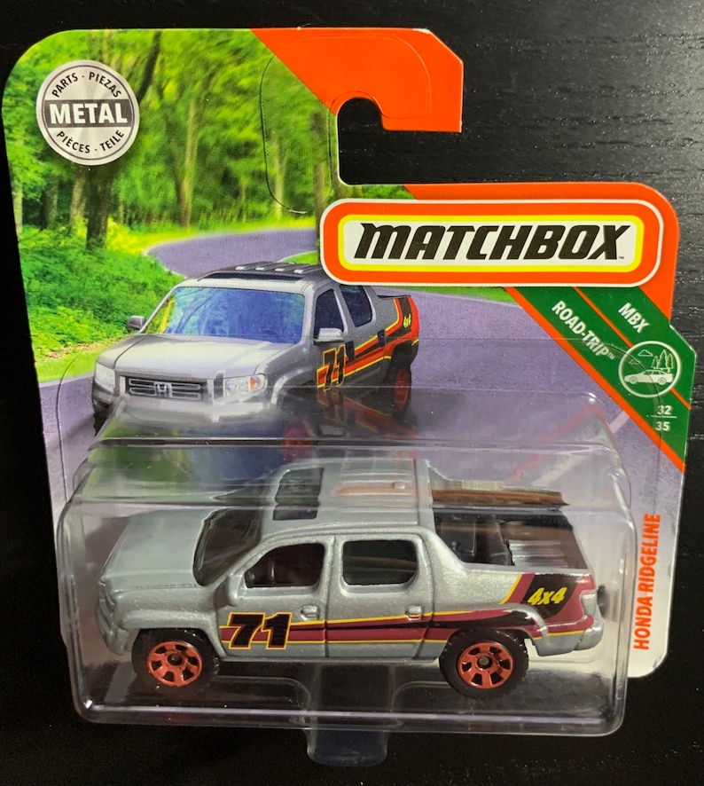 Matchbox 2007 Honda Ridgeline-silver With Black Interior-short Card ...