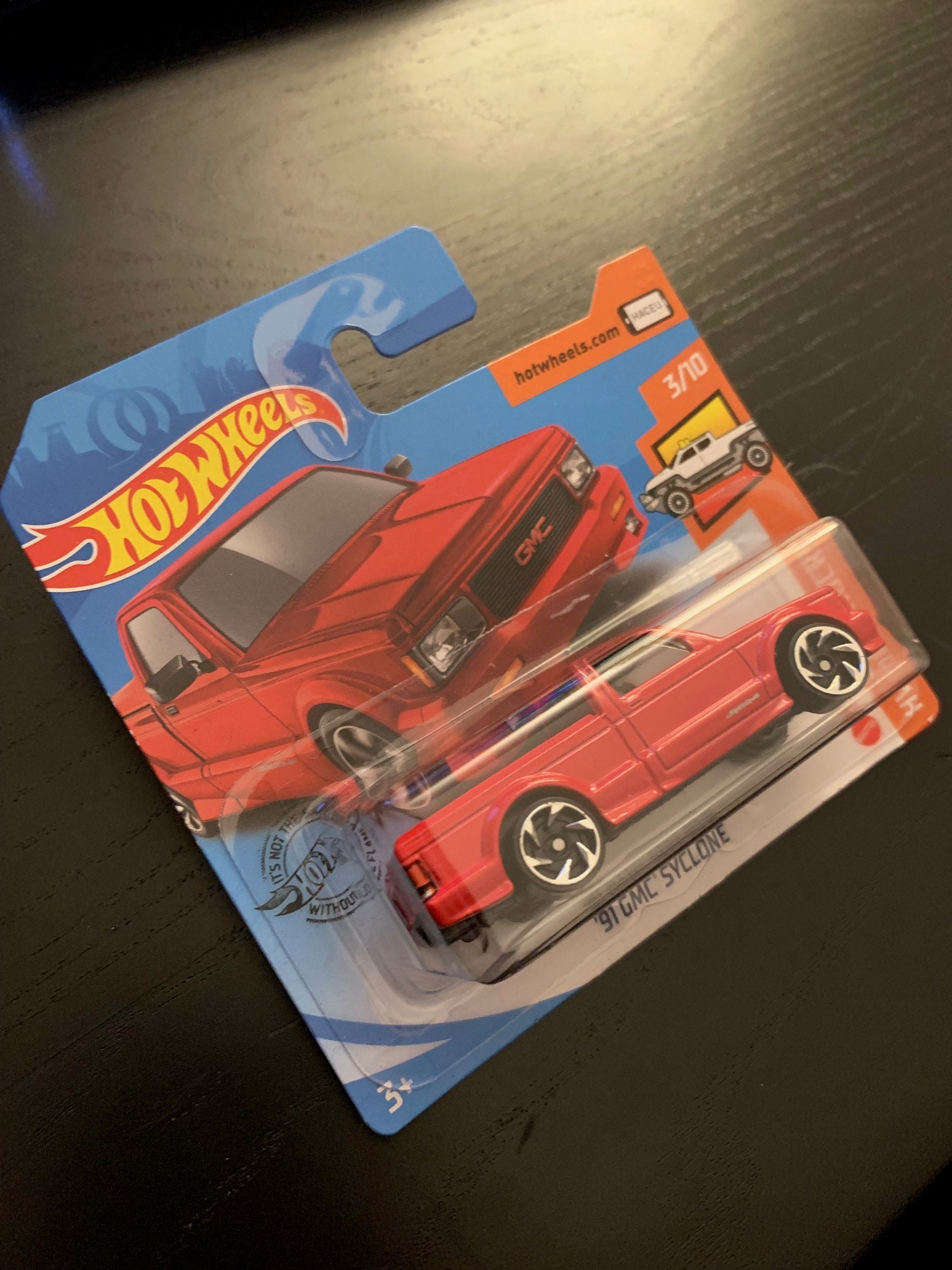 Hot Wheels 1991 GMC Syclone-red With Black Interior-short Card-hw Hot ...