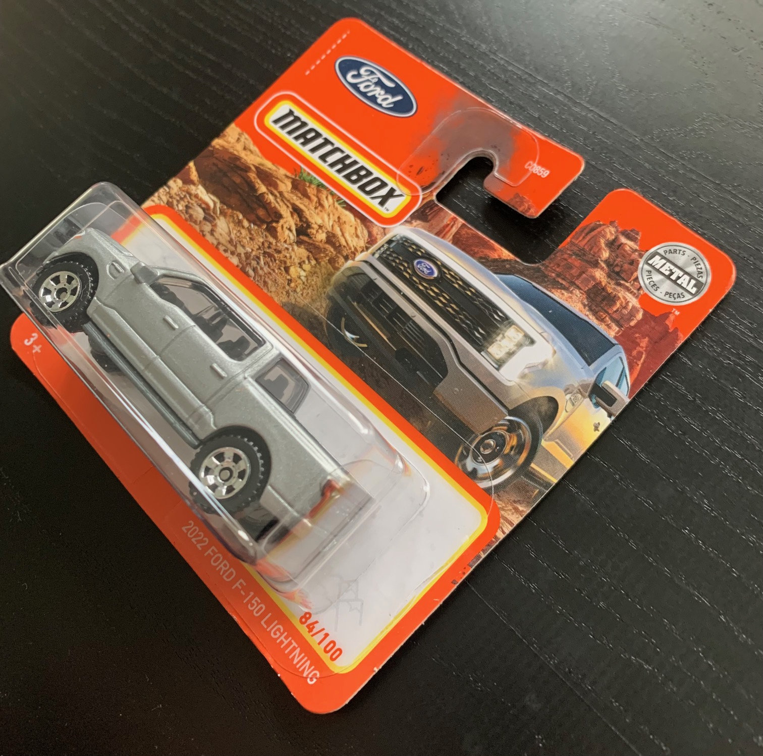 Matchbox 2022 Ford F-150 Lightning- Silver With Black Interior-short ...