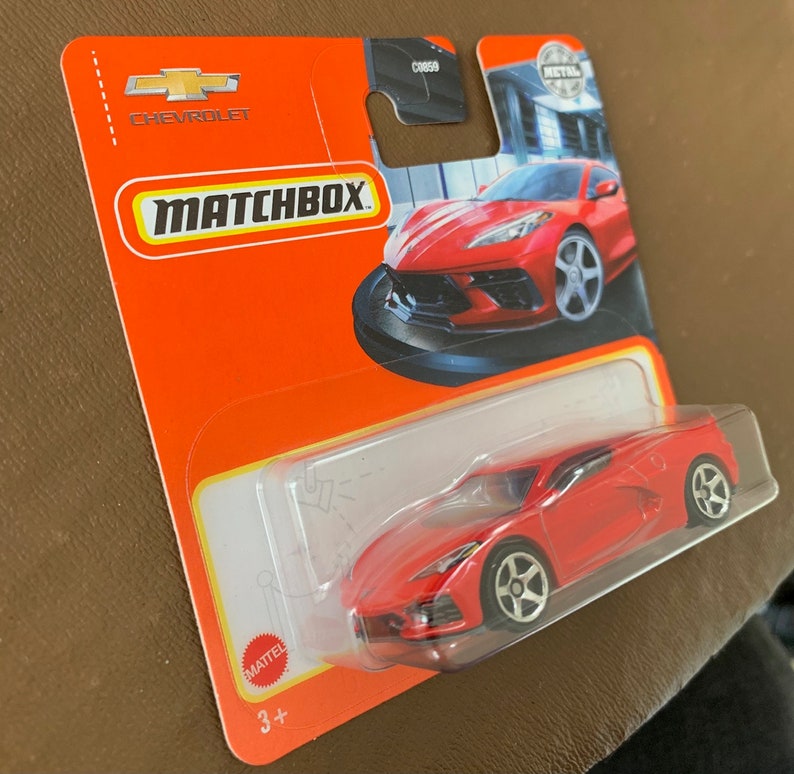 Matchbox 2020 Chevrolet Corvette C8-red With Black Interior-short Card ...