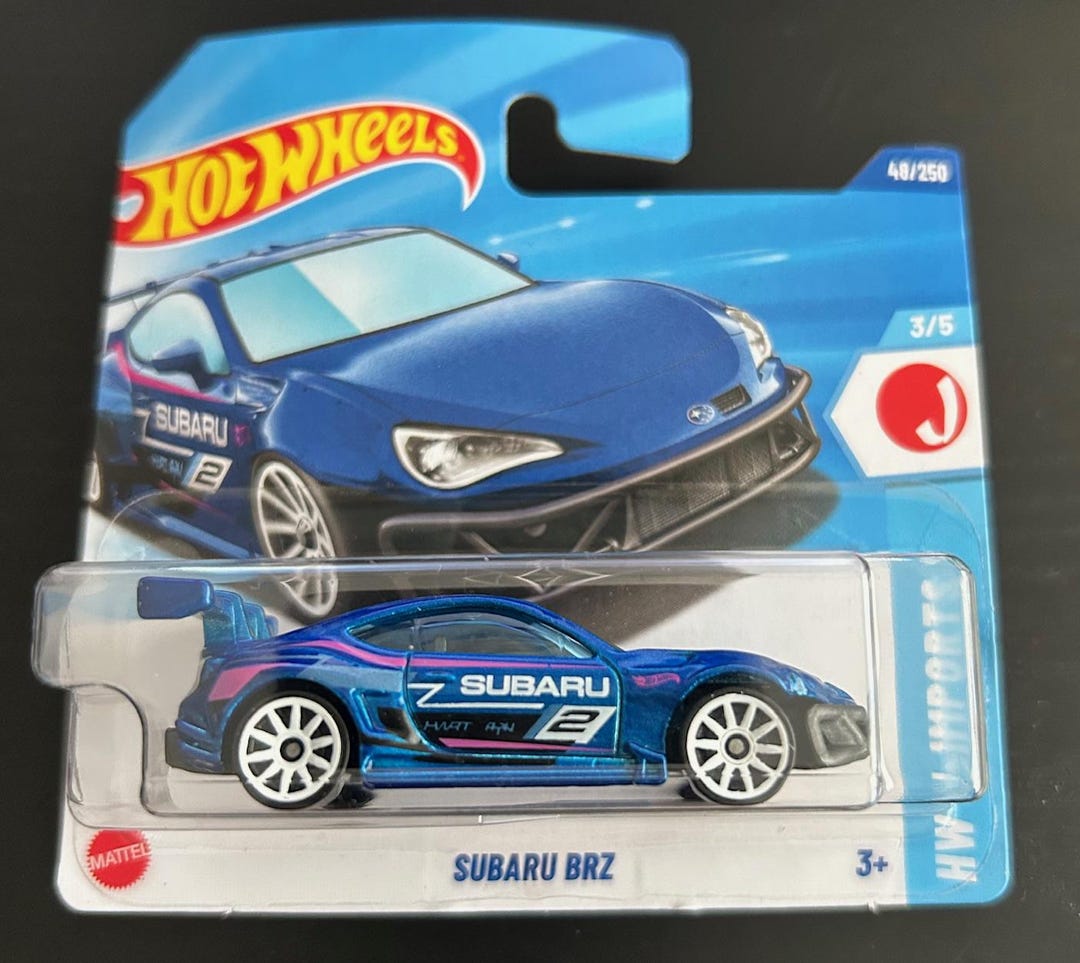 Hot Wheels Subaru BRZ Pandem-blue With White Wheels-short Card -hard to Find Collector Miniature ...
