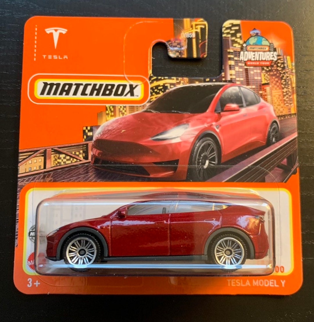 Matchbox Tesla Model Y-red- Short Card -hard to Find Collector ...