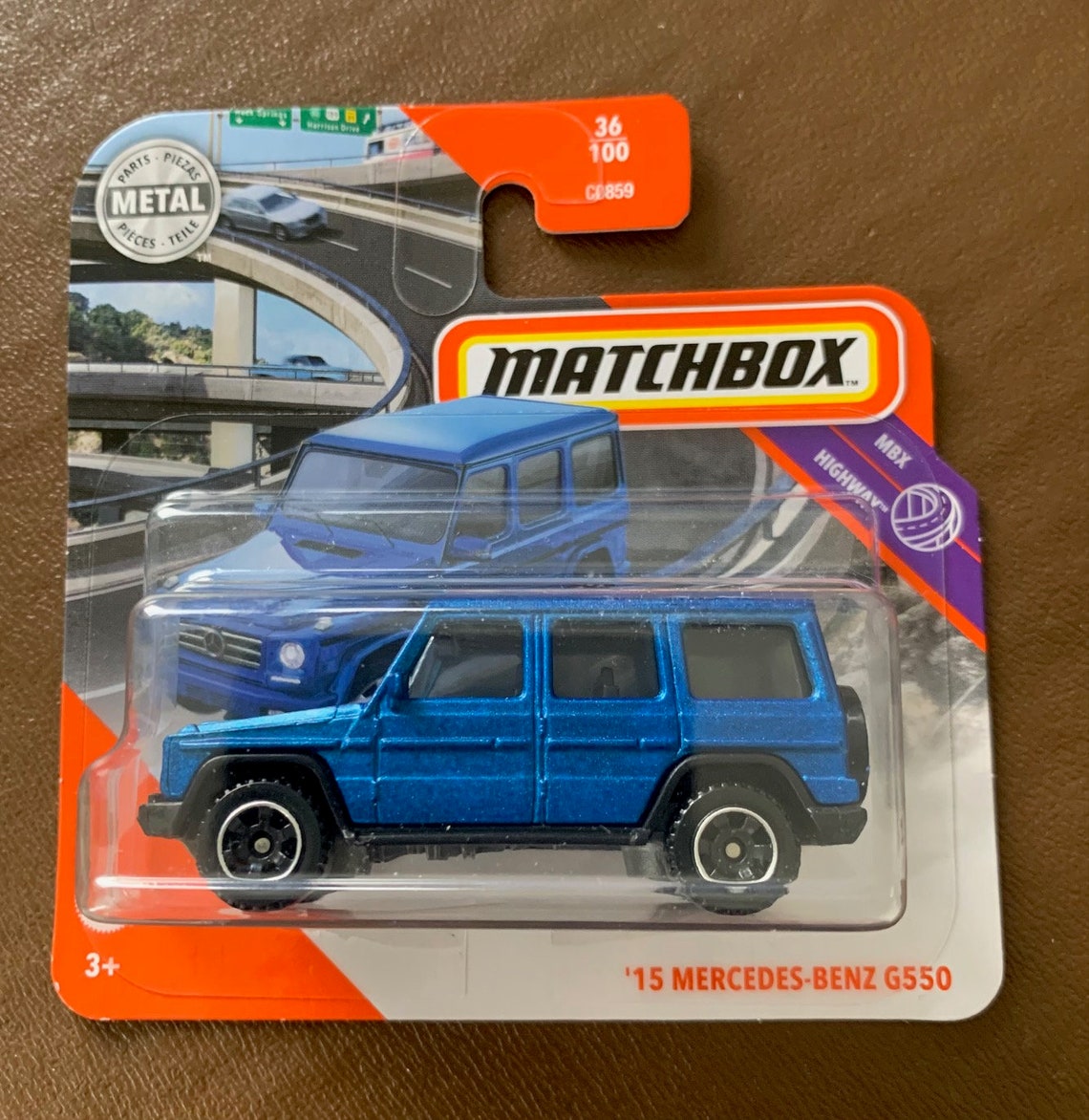Matchbox 2015 Mercedes-benz G550-matte Blue-mbx Highway-hard to Find ...