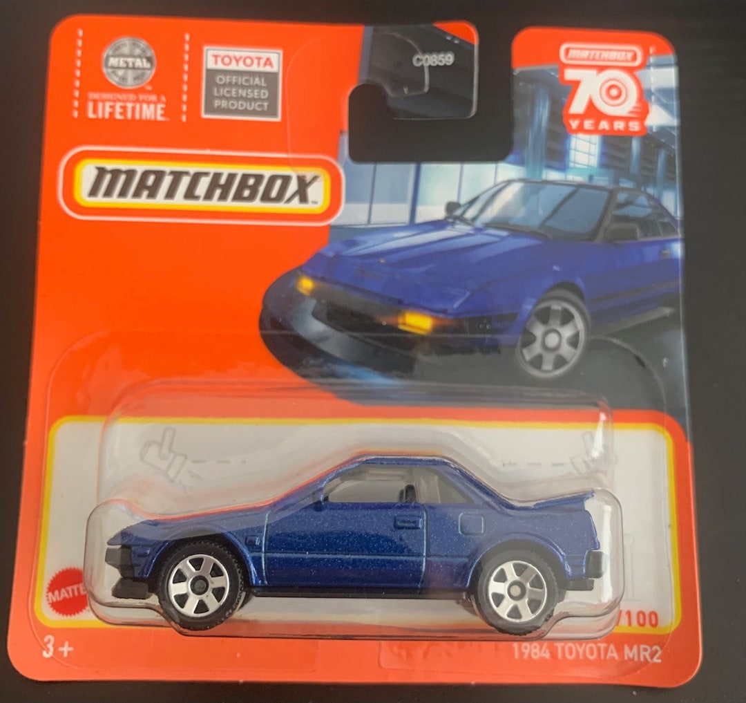 Matchbox 1984 Toyota Mr2-blue With Black Interior-short Card -hard to ...