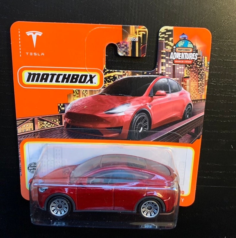 Matchbox Tesla Model Y-red- Short Card -hard to Find Collector ...