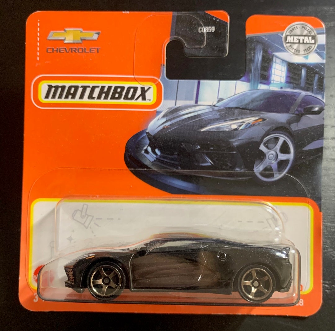 Matchbox 2020 Chevrolet Corvette C8-black With Black Interior-short ...