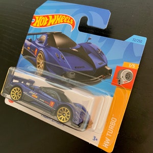 Hot Wheels Pagani Zonda R-blue With Gold Wheels-short Card-hw Turbo ...