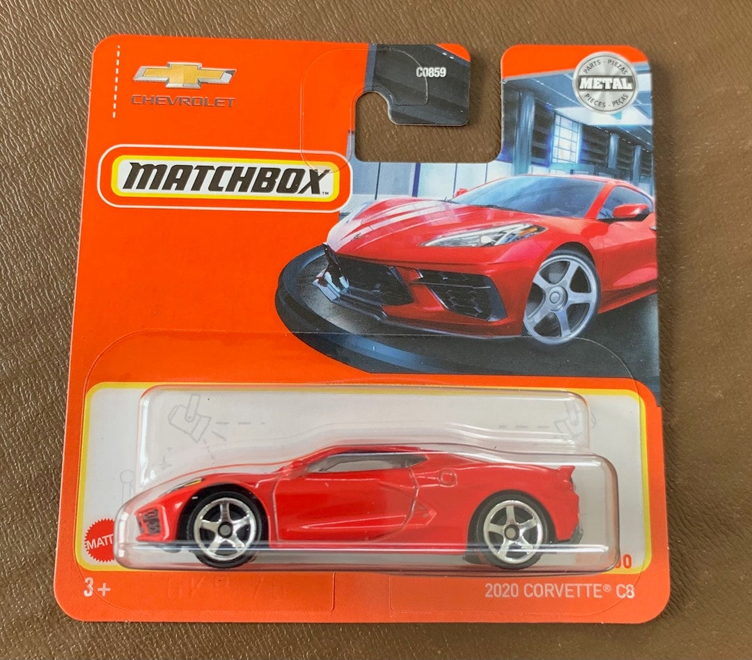 Matchbox 2020 Chevrolet Corvette C8-red With Black Interior-short Card ...