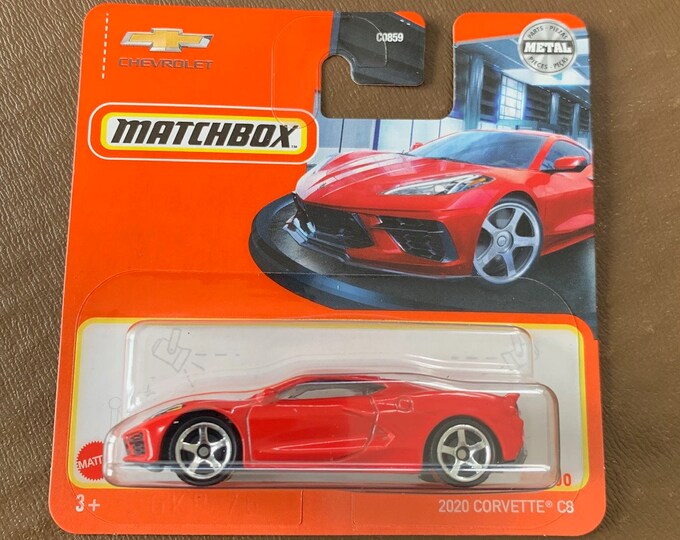 Matchbox 2020 Chevrolet Corvette C8-red With Black Interior-short Card ...