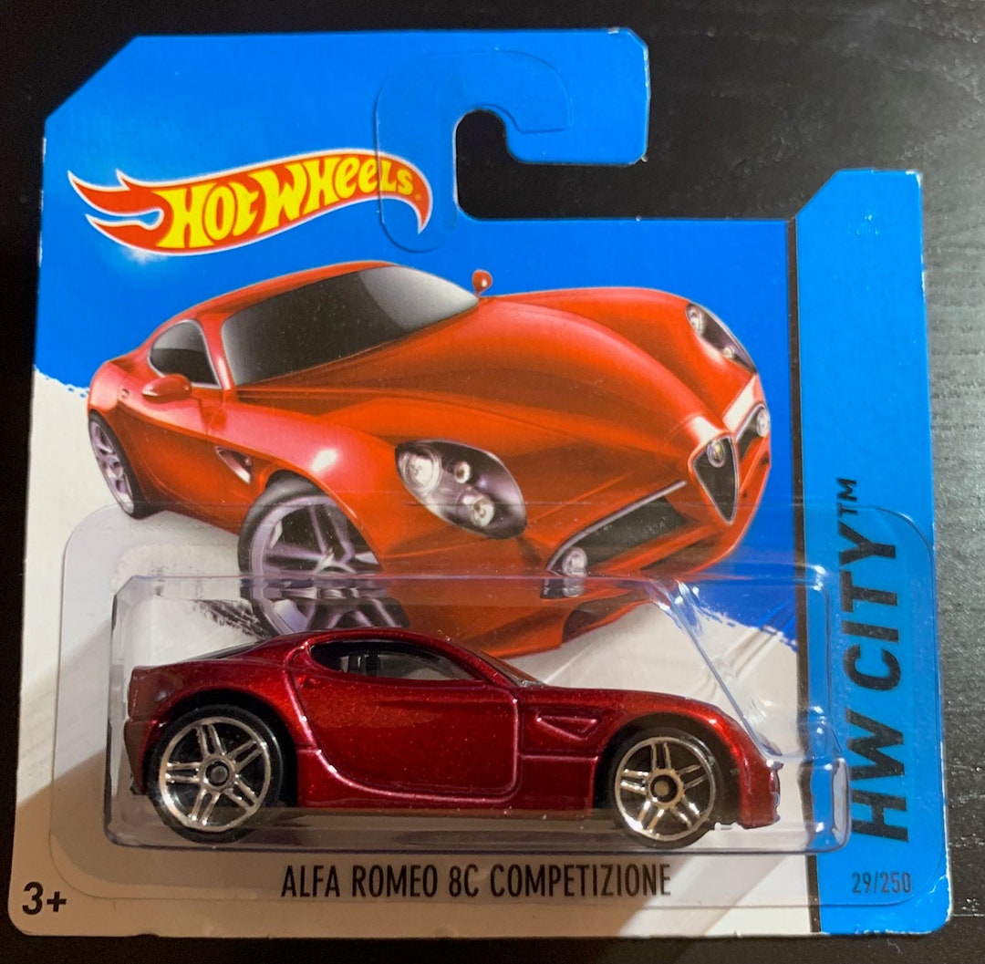 Hot Wheels Alfa Romeo 8C Competizione-red With Black Interior-2014 HW ...