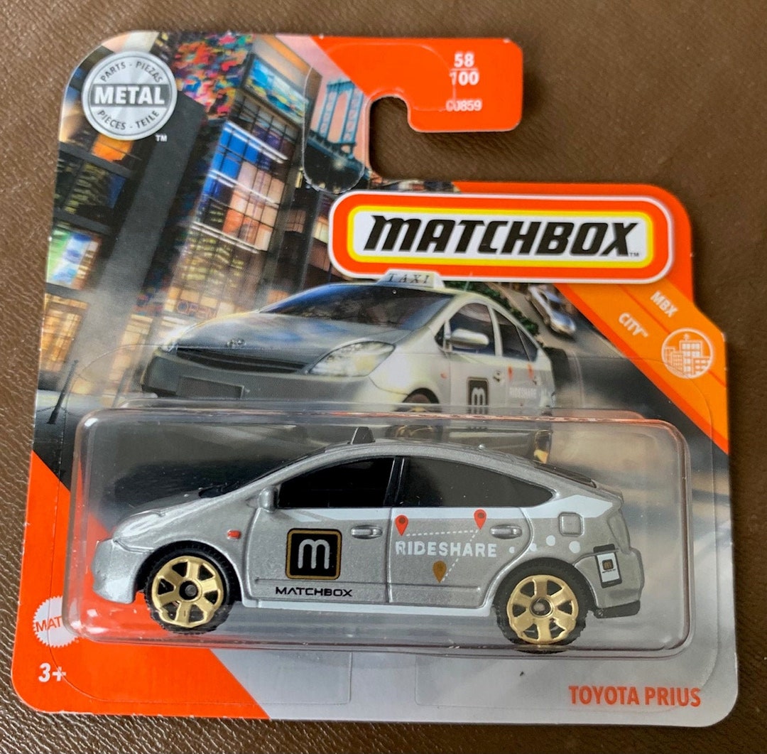 Matchbox Toyota Prius- MBX City Silver With Gold Wheels-short Card-hard ...