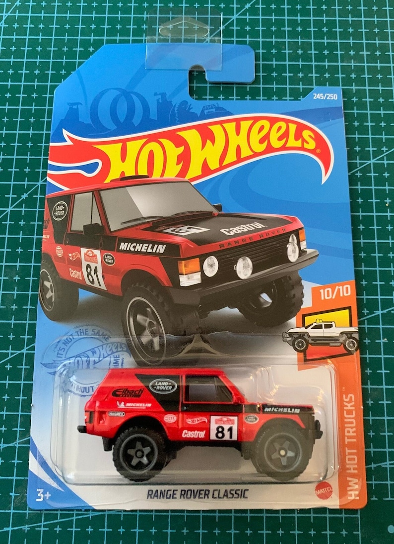 Hot Wheels Range Rover Classic-red With Black Hood -HW Hot Trucks Long ...