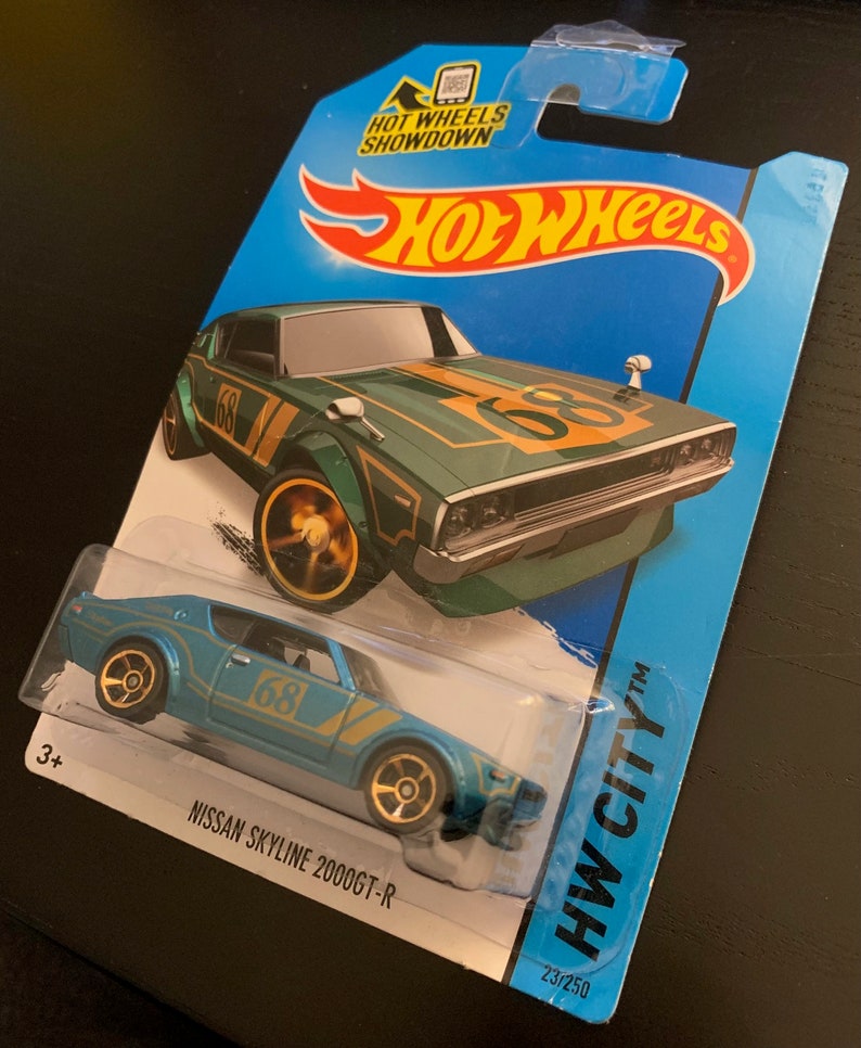 Hot Wheels Nissan Skyline 2000 Gt-r-green/teal With Black Interior-long ...