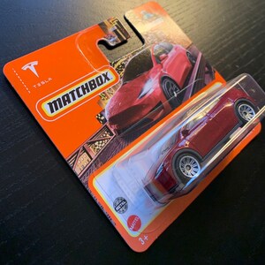 Matchbox Tesla Model Y-red- Short Card -hard to Find Collector ...