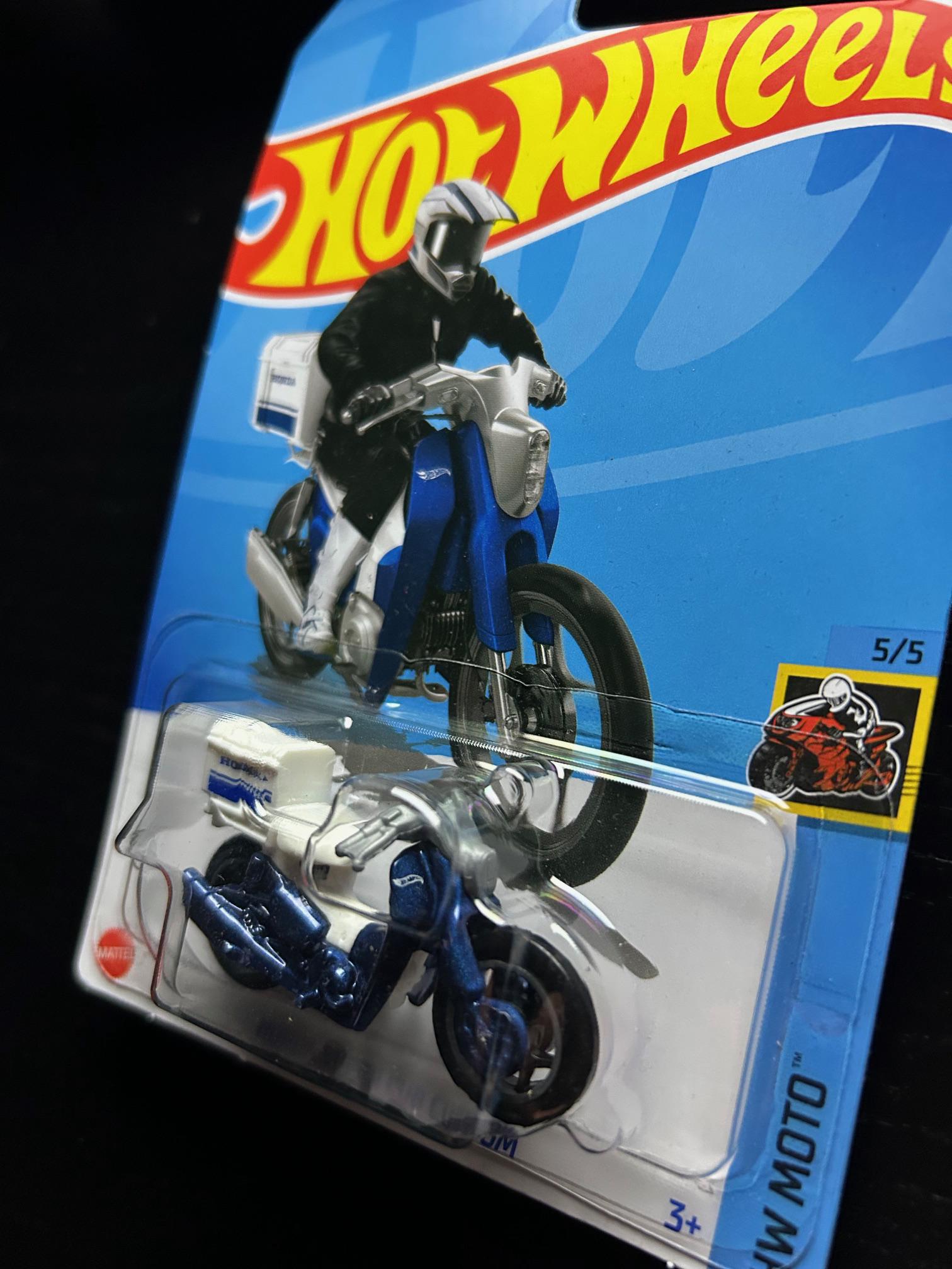 Hot Wheels Honda Super Cub Custom-blue and White-long Card-hard to Find ...
