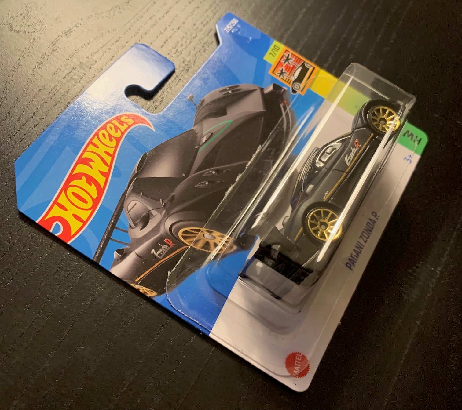 Hot Wheels Pagani Zonda R-matte Black With Gold Wheels-short Card-hw ...