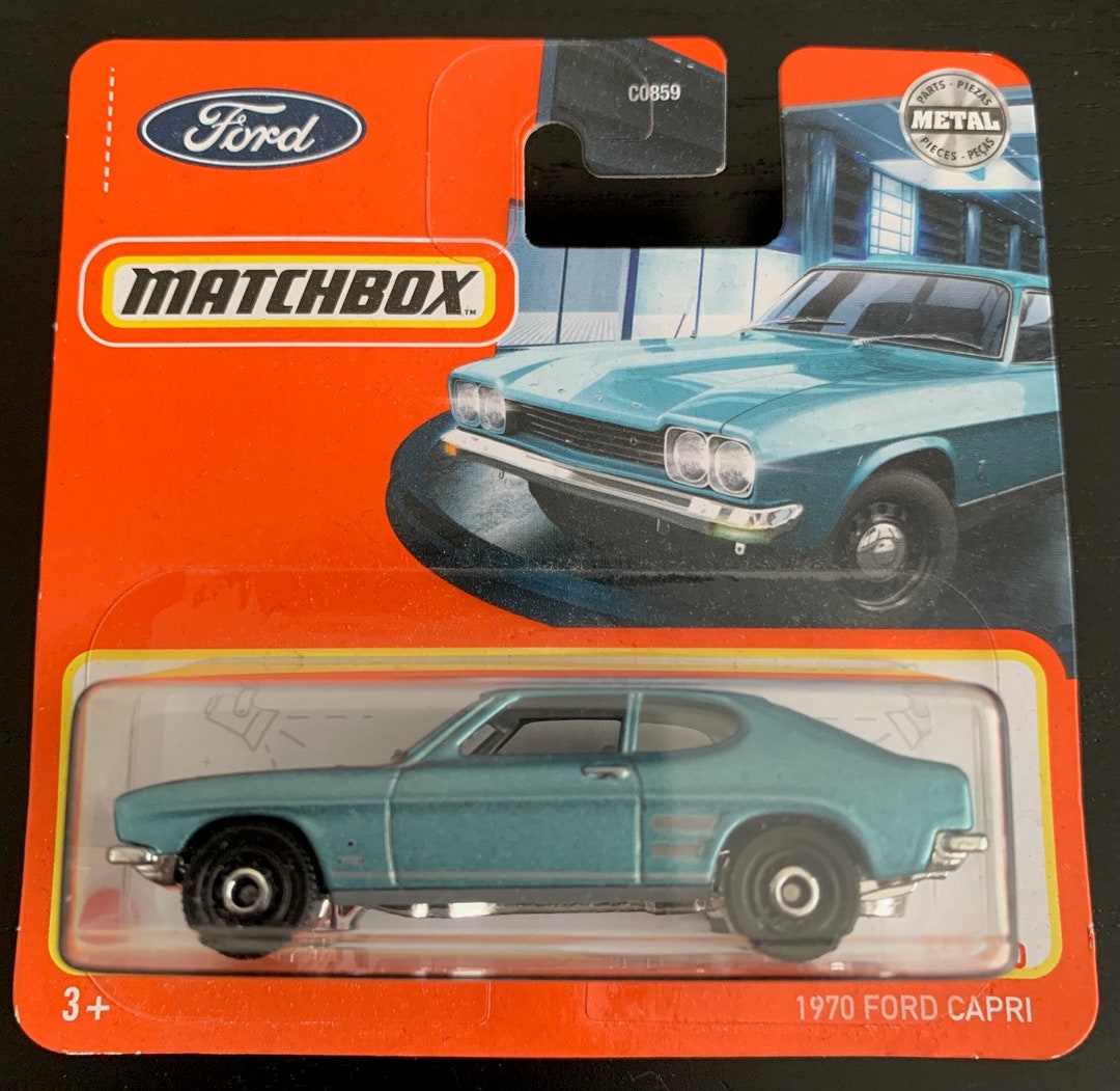 Matchbox 1970 Chevy Capri-blue With Grey Interior-short Card -hard to ...