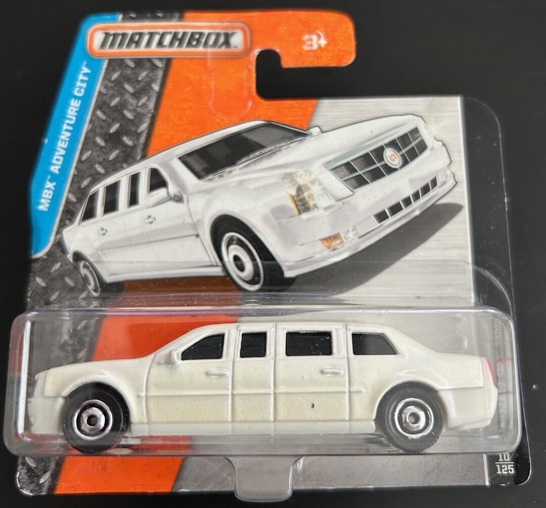 Matchbox Cadillac One-presidential Limo-white-short Card-hard to Find ...
