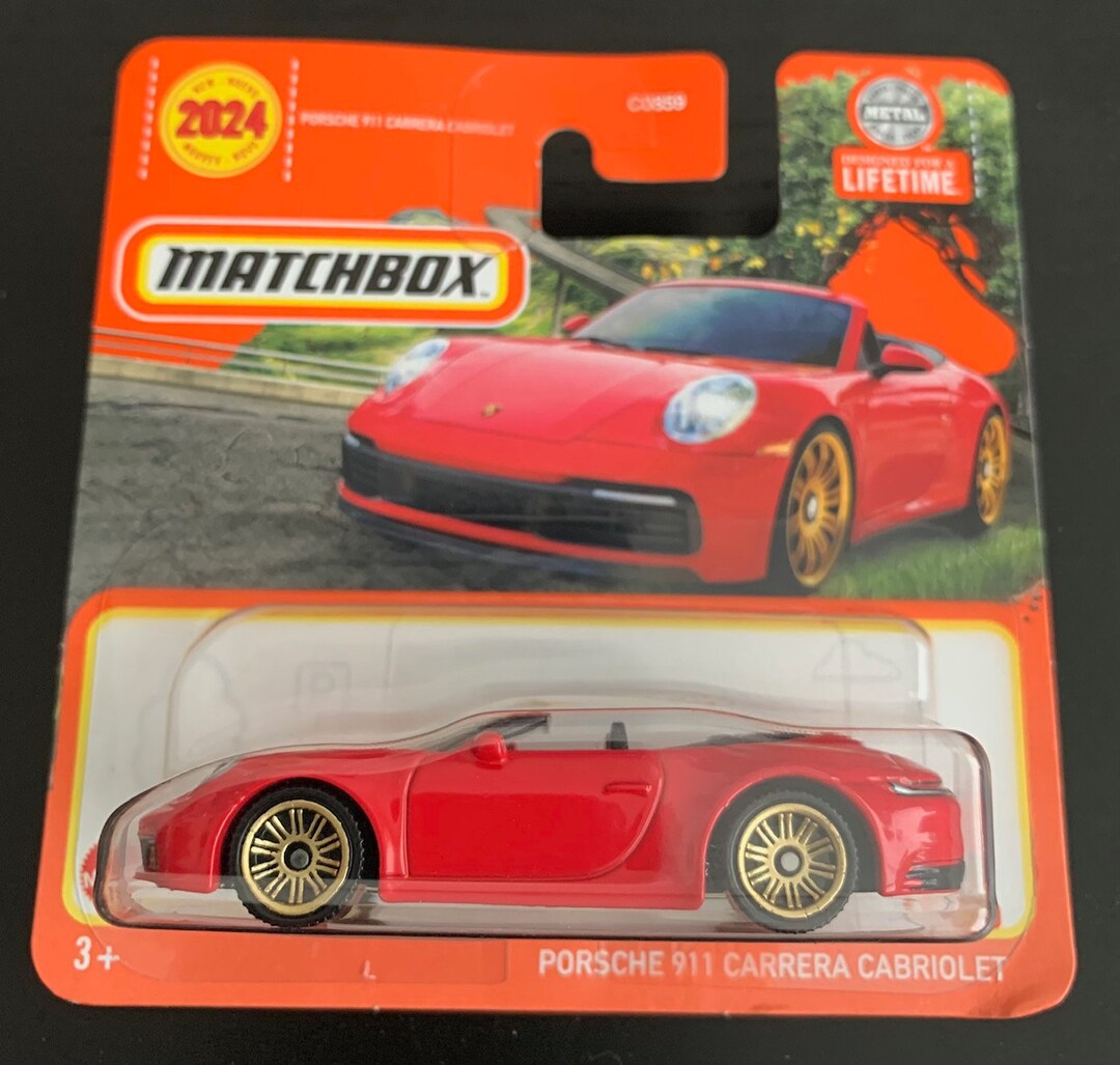 Matchbox Porsche 911 Carrera Cabriolet-red With Gold Wheels-mbx City ...