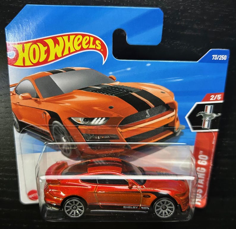 Hot Wheels 2020 Ford Mustang Shelby GT500 Orange With Black Stripes ...