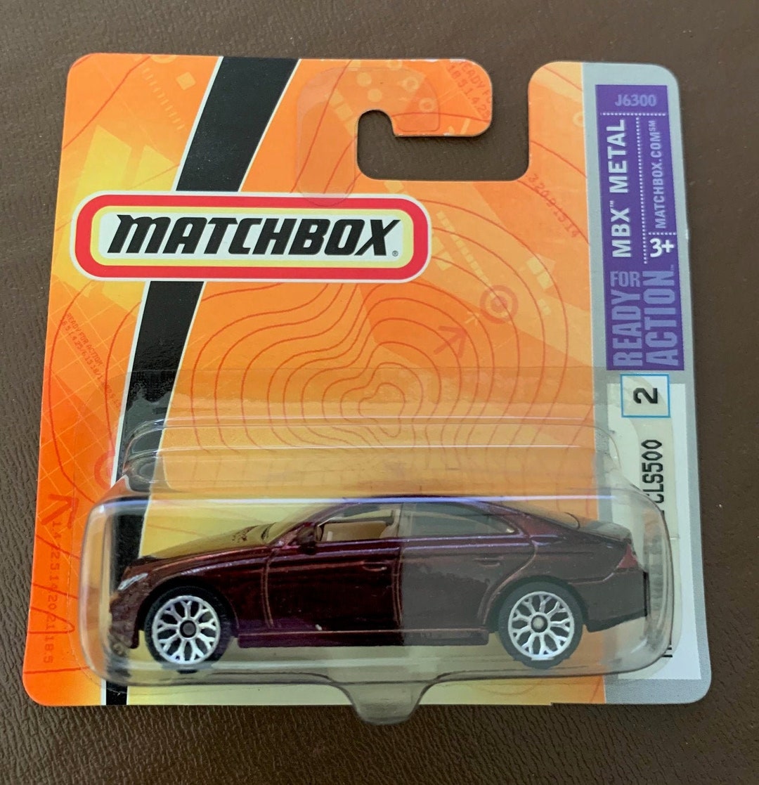 Matchbox Mercedes-benz Cls500-burgundy With Tan Interior-2006 MBX Metal ...